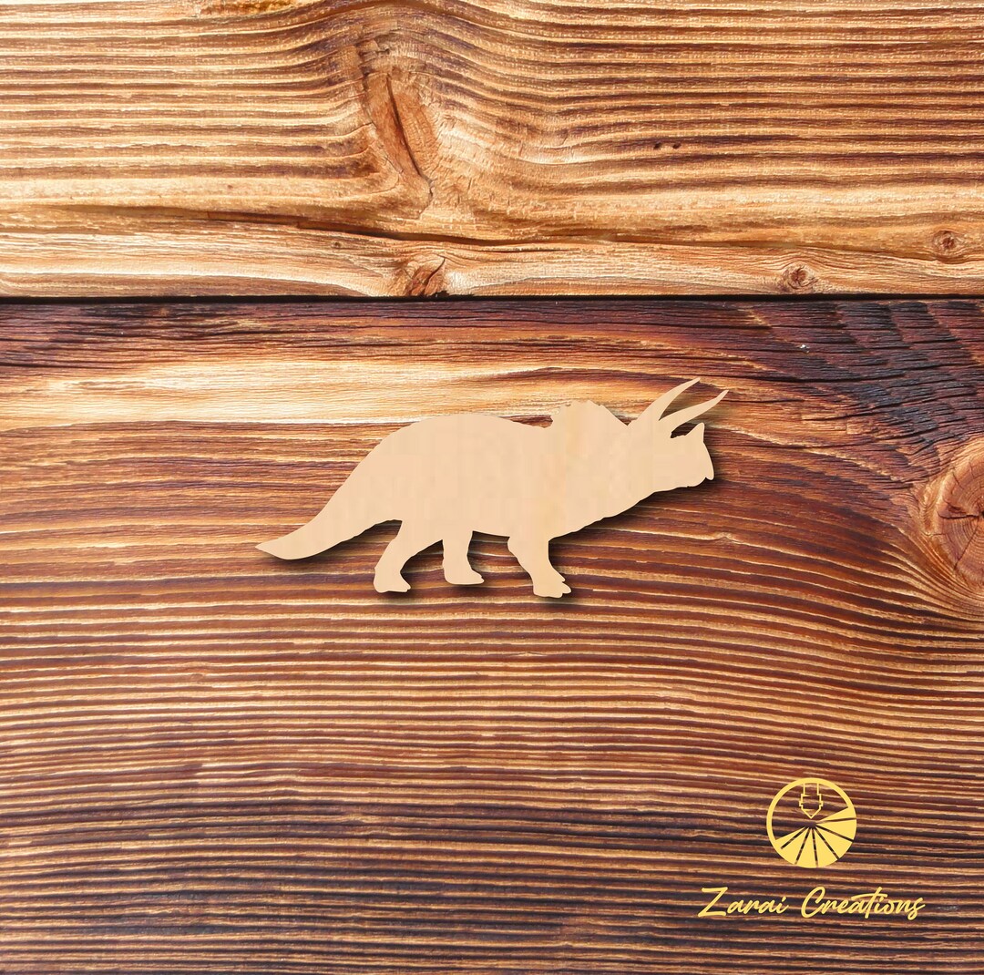 Triceratops Laser Cut Multiple Sizes Unfinished Wood Cutout Shapes - Etsy