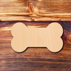 Bone Shape 1 - Laser Cut - Multiple Sizes - Unfinished Wood - Cutout ...