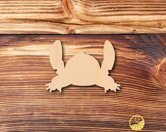 Stitch Wooden Cutout Shape, Laser Cut, Multiple Sizes, Unfinished Wood ...