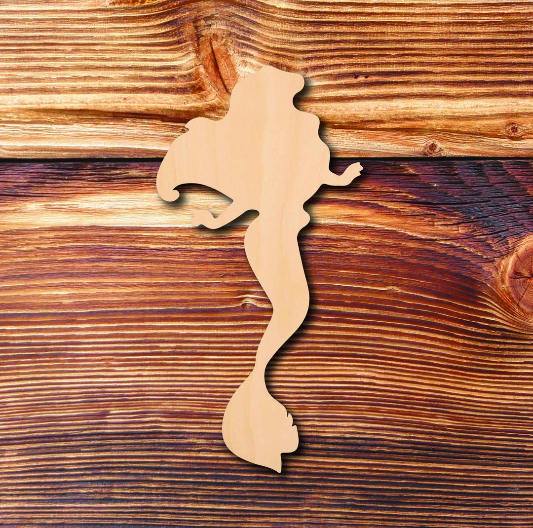 Mermaid #1 - Laser Cut - Multiple Sizes - Unfinished Wood - Cutout ...