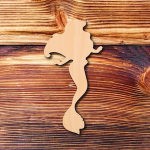Mermaid #1 - Laser Cut - Multiple Sizes - Unfinished Wood - Cutout ...