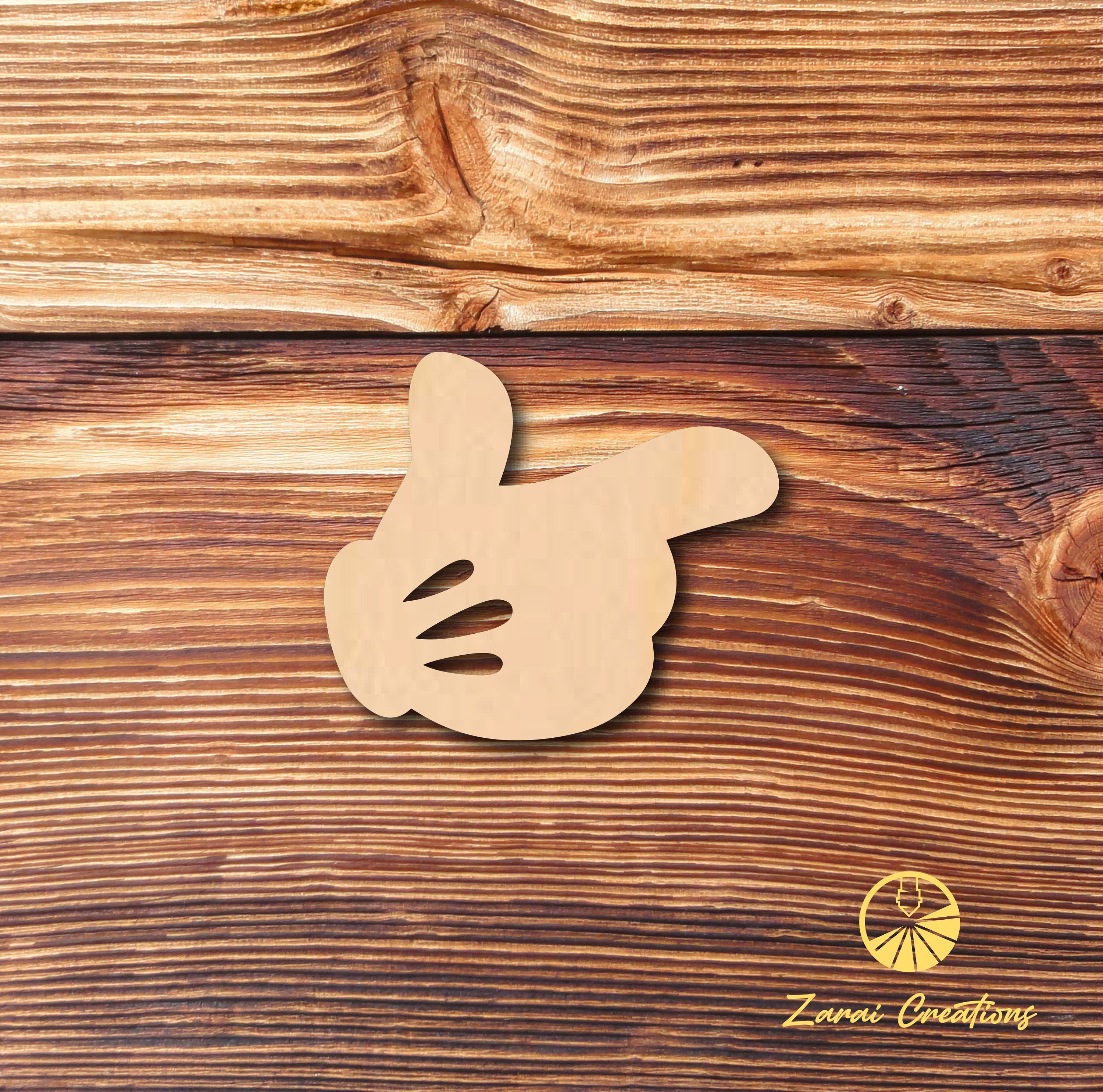 Mickey Mouse Hands Pointing Right