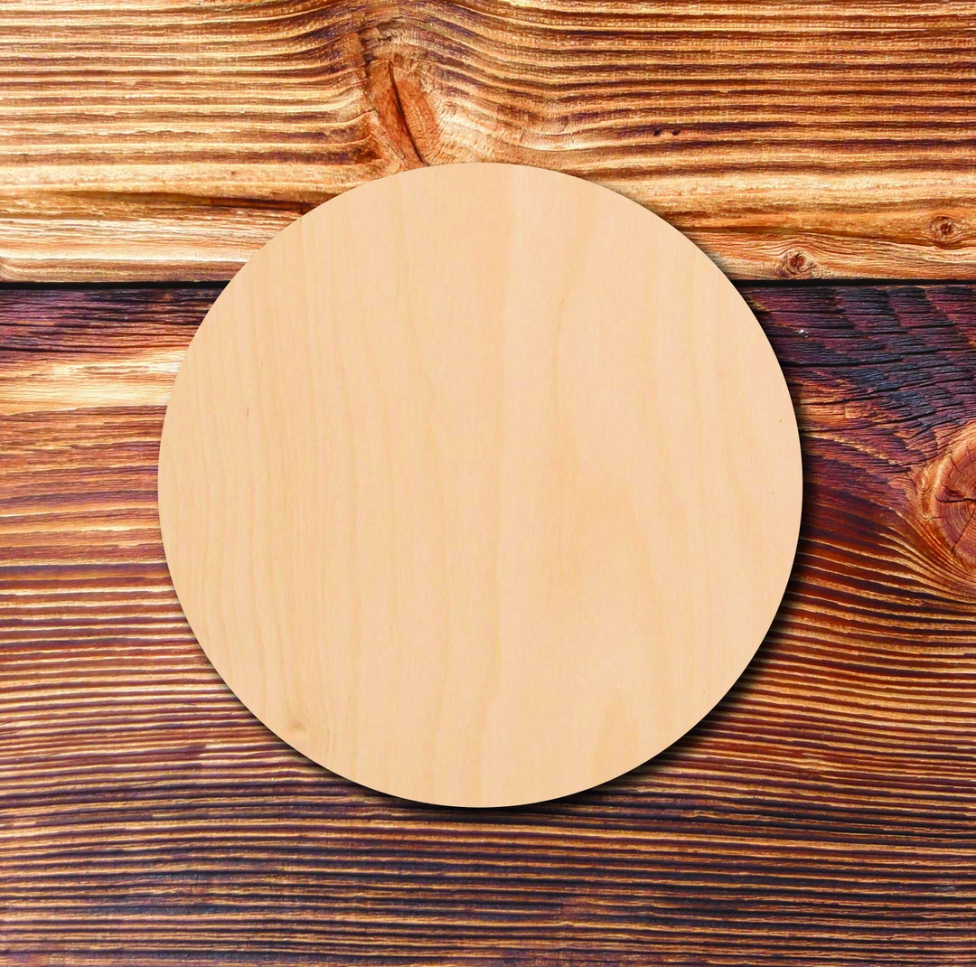 Circle Shape - Laser Cut - Multiple Sizes - Unfinished Wood - Cutout ...