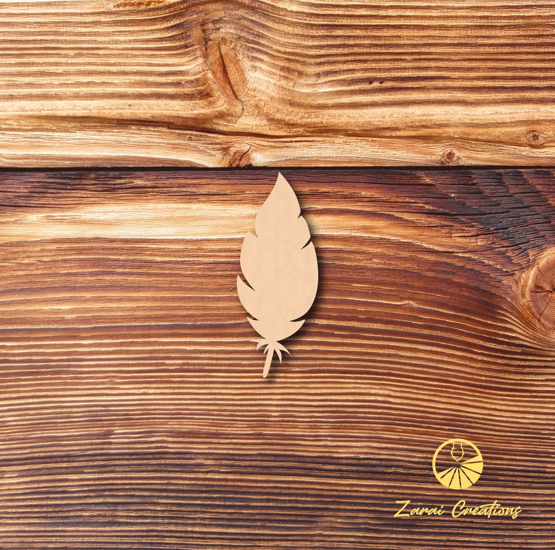 Feather 4 Laser Cut Multiple Sizes Unfinished Wood Cutout Shapes - Etsy