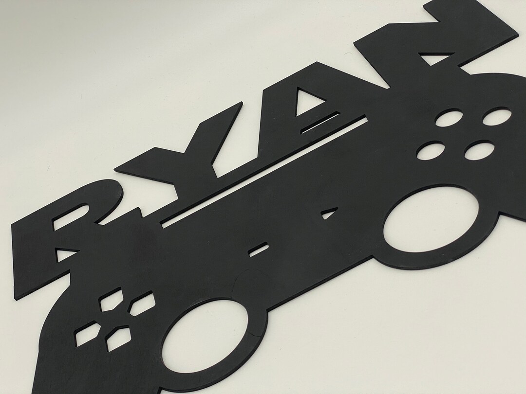 Gamer Name Sign, Custom Gamer Sign, Personalized Wood Signs, Video Game ...