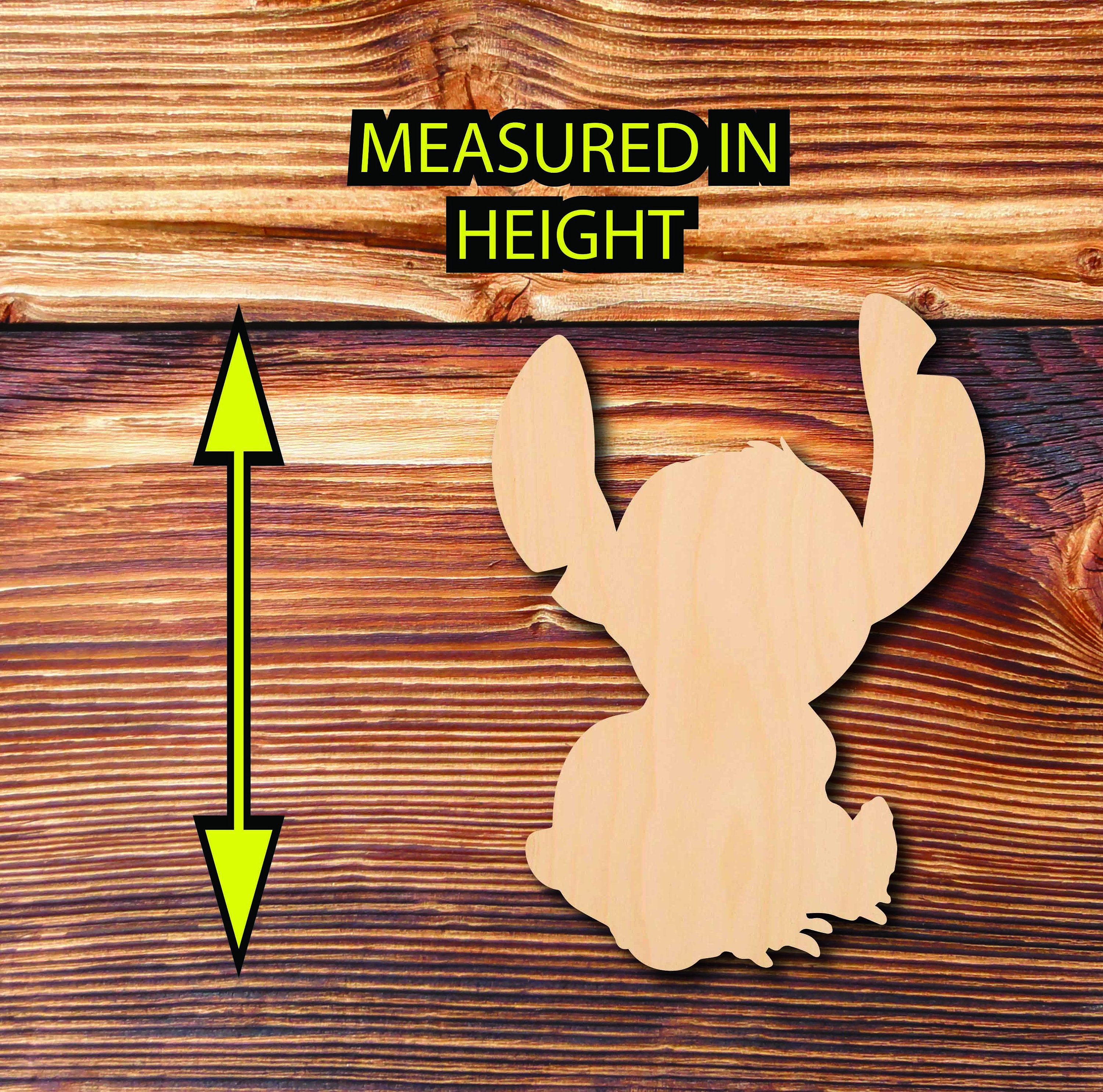 Stitch Wooden Cutout Shape Alien Cut Out Wood Craft Alien - Etsy