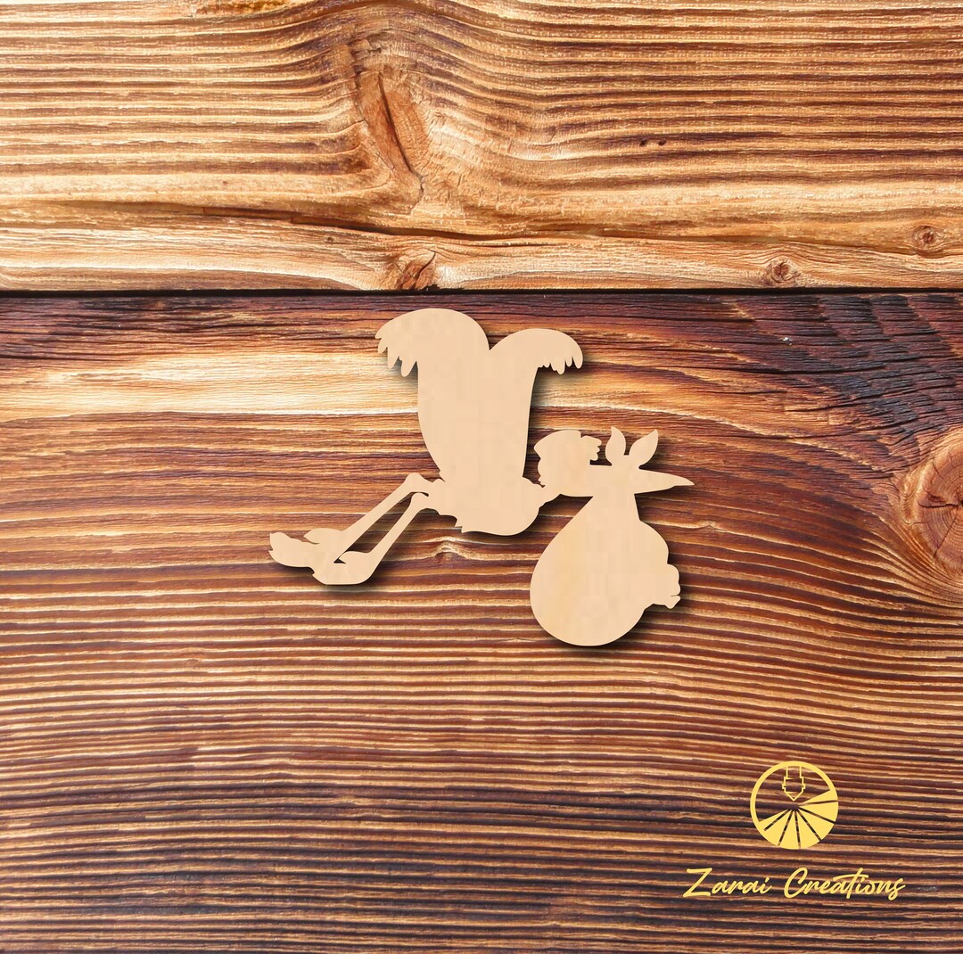 Stork #1 - Multiple Sizes - Unfinished Wood - Cutout Shapes - Etsy