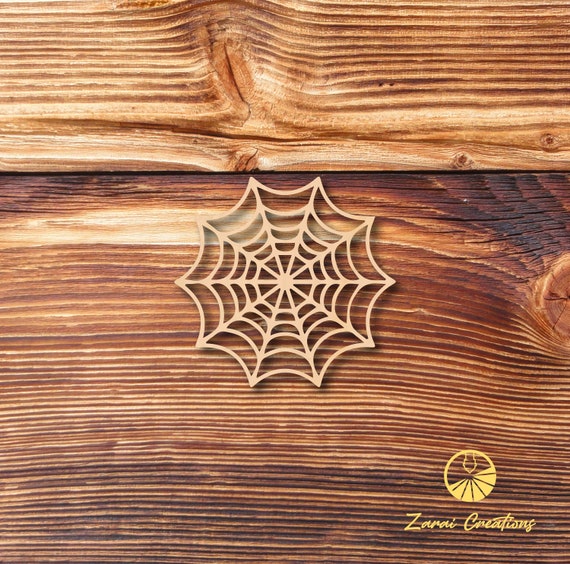 Spider Web Multiple Sizes Unfinished Wood Cutout Shapes | Etsy