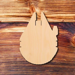 Space Ship Cutout, Star Wars Spaceship Wooden Cutout Shape, Millennium ...