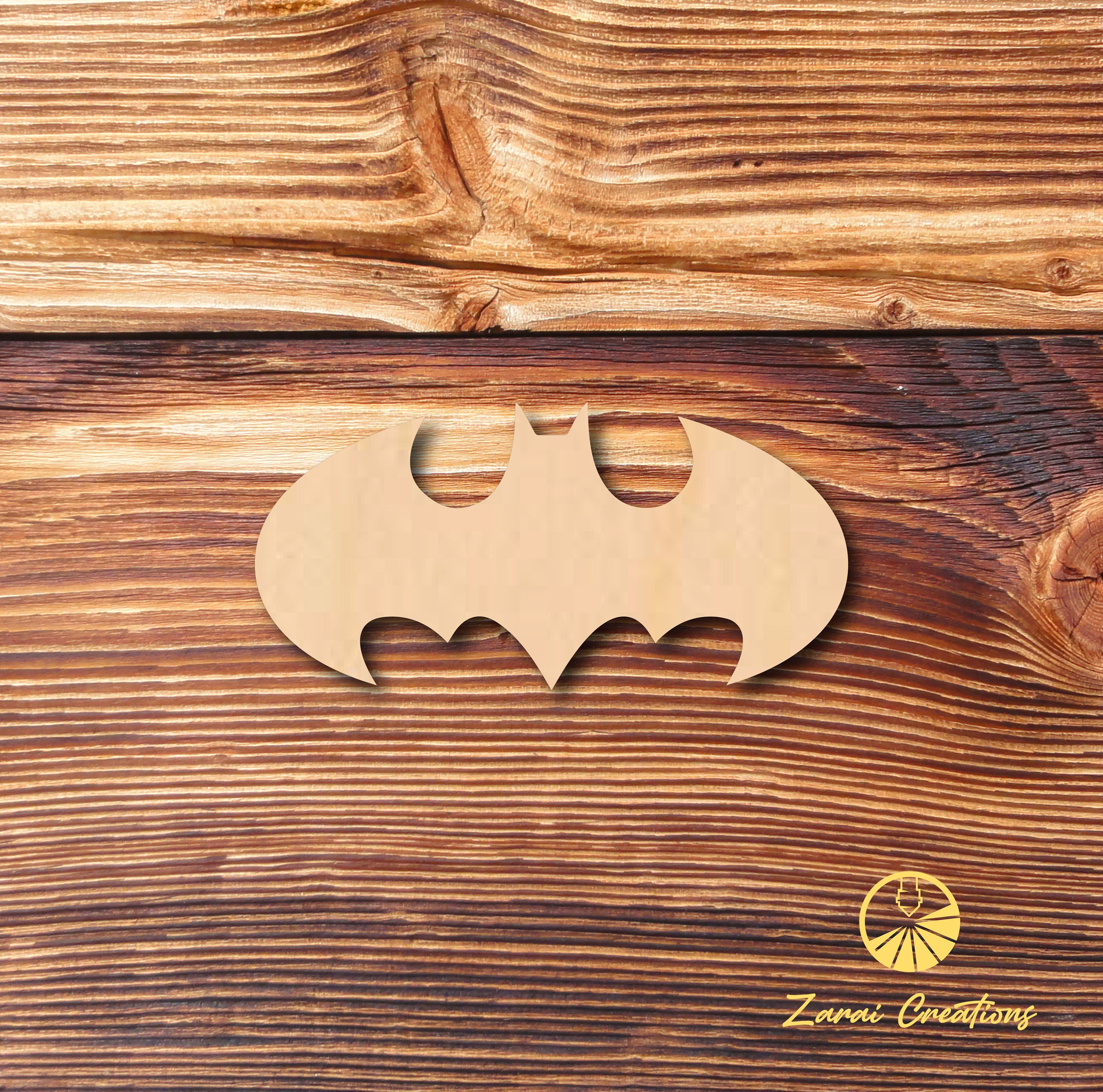 Batman Wood Logo