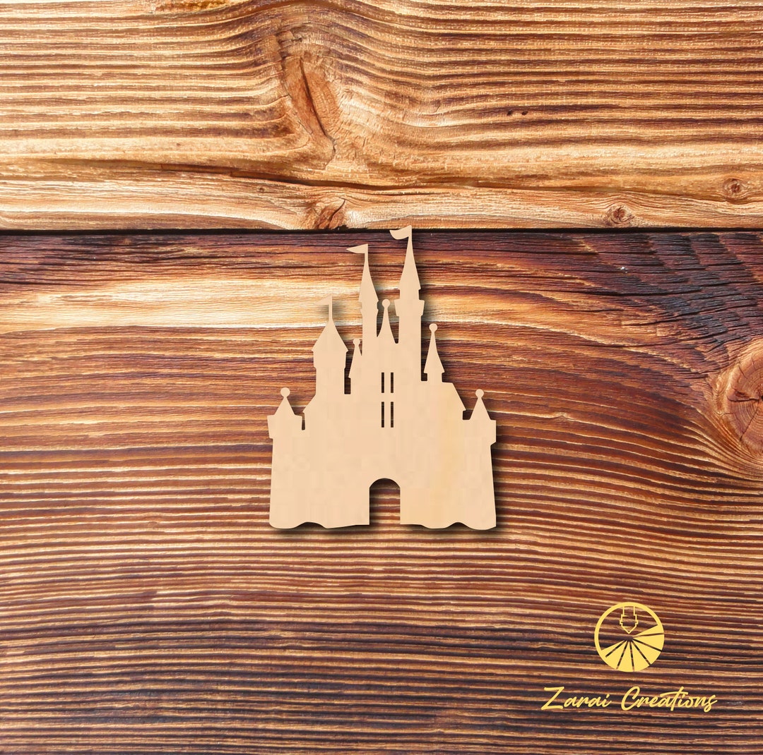 Castle Cutout, Disney Castle Wood Shape, Cinderella Castle, Wooden ...
