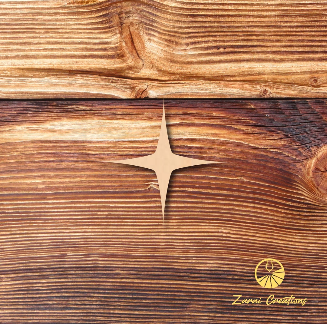 Star #3 - Laser Cut - Multiple Sizes - Unfinished Wood - Cutout Shapes ...