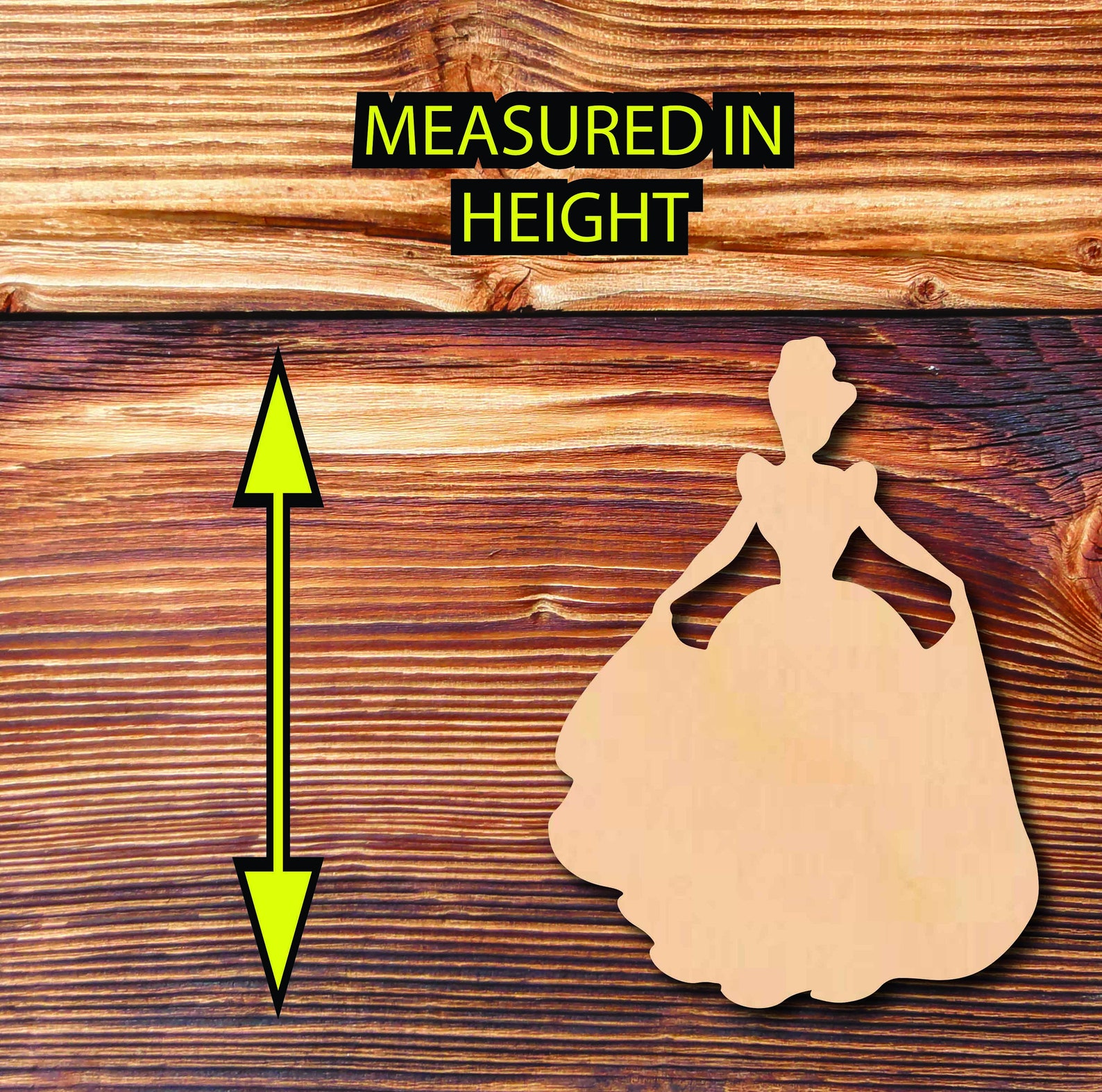 PRINCESS 10 Laser Cut Multiple Sizes Unfinished Wood | Etsy