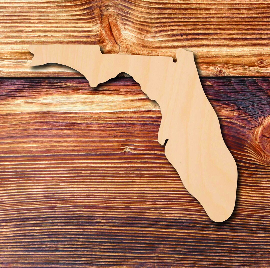 Florida State Laser Cut Multiple Sizes Unfinished Wood Cutout Shapes - Etsy
