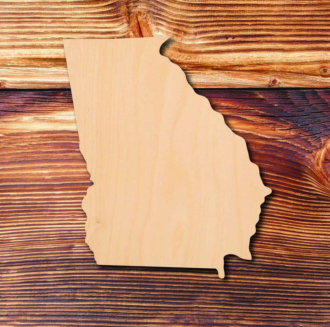 Georgia State Laser Cut Multiple Sizes Unfinished Wood Cutout Shapes - Etsy