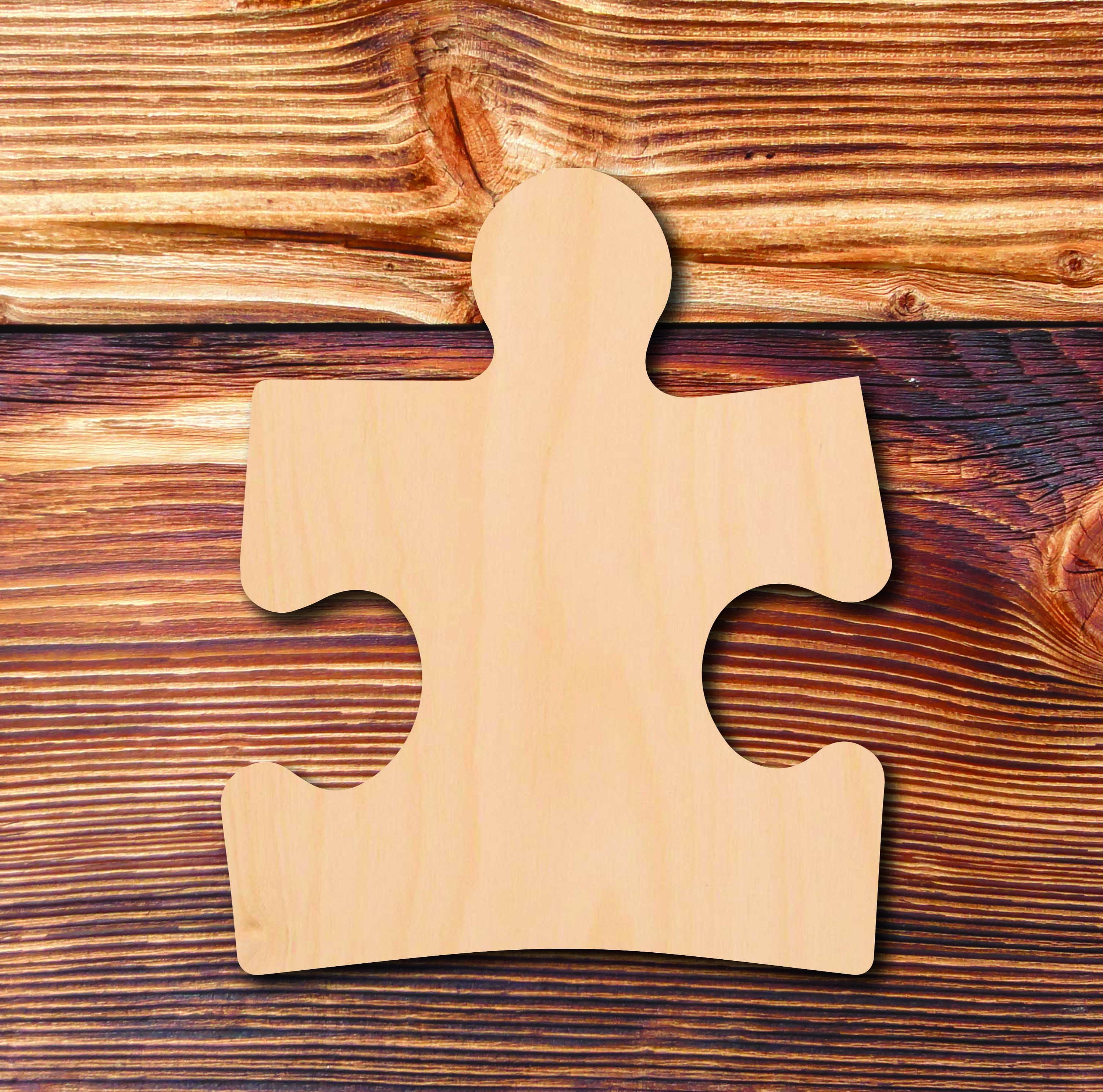 Puzzle Piece Laser Cut Multiple Sizes Unfinished Wood | Etsy
