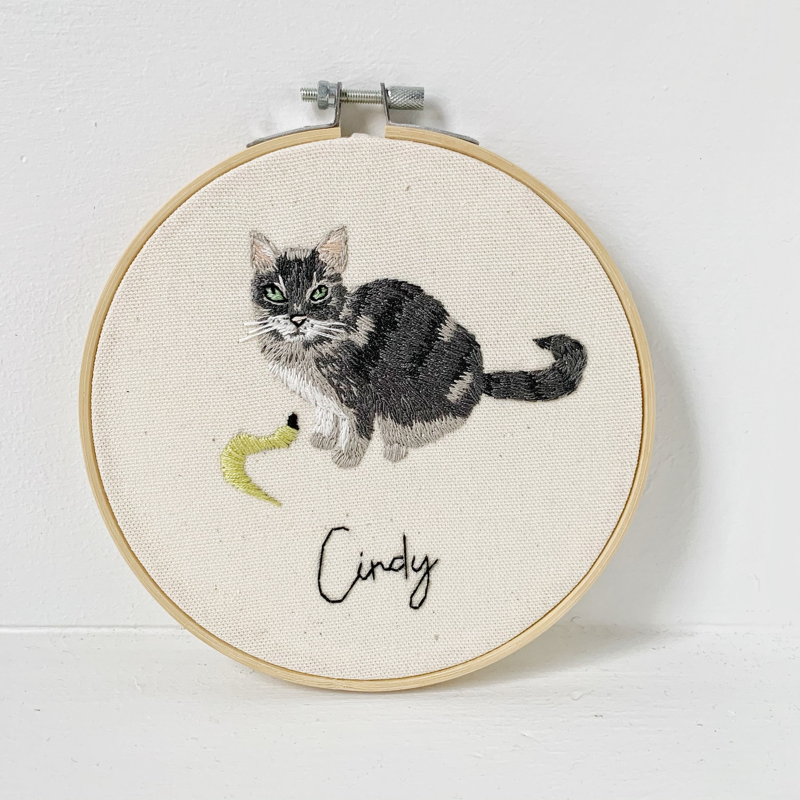 Custom Hand Embroidered Pet Portrait - Etsy