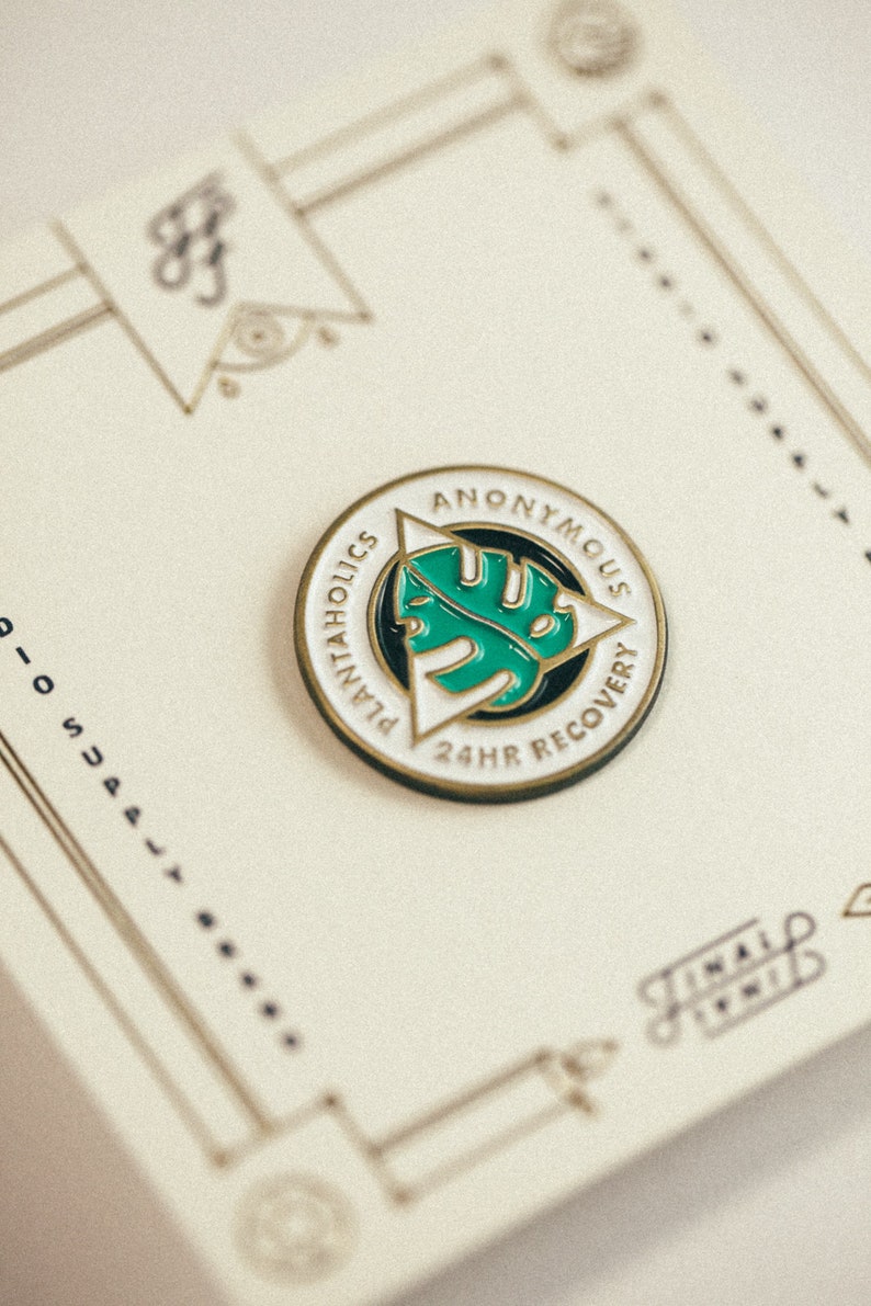 Plantaholics Anonymous Enamel Pin - Etsy