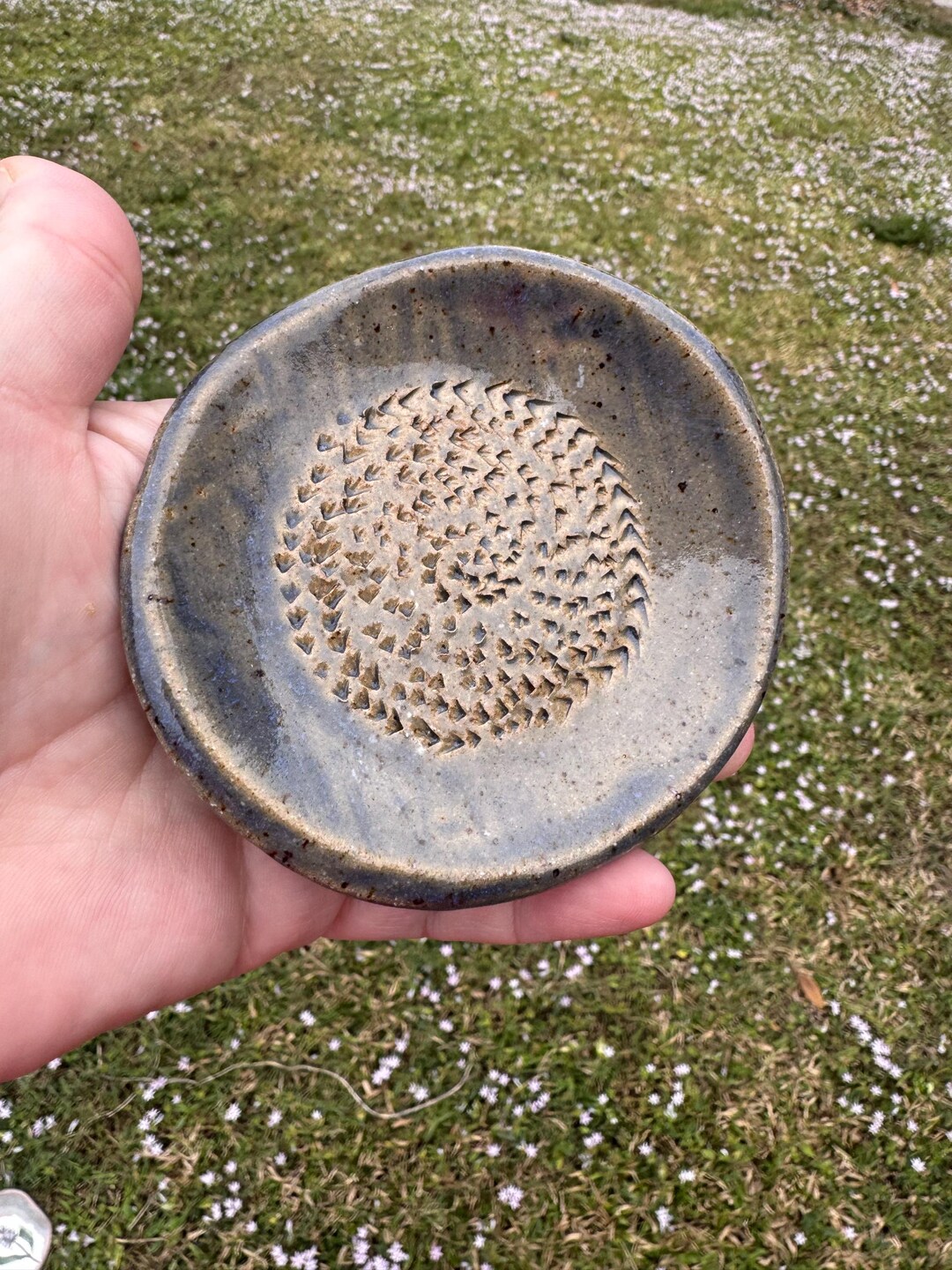 Handmade Ceramic Cat Garlic Grater - Blue & Brown Glaze - Etsy