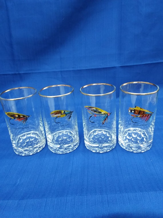 Home & Living Drink & Barware 4 Vintage Fishing Bar Fly Man Cave ...