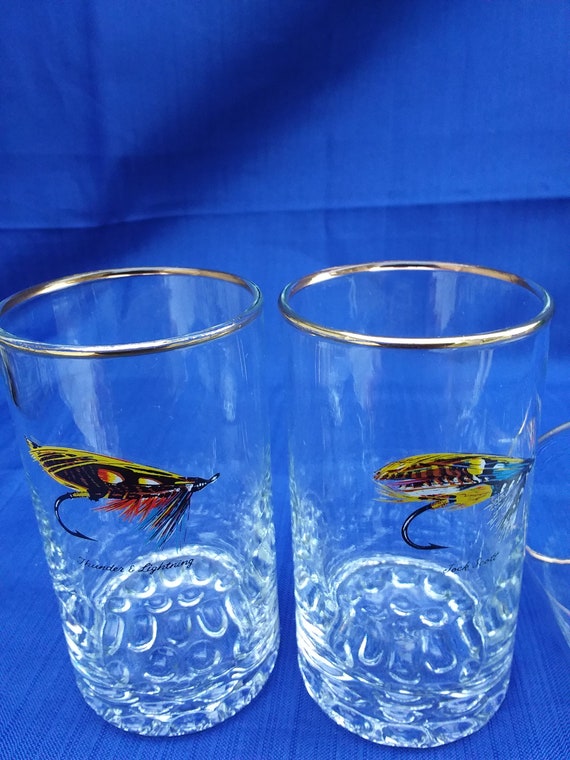 Home & Living Drink & Barware 4 Vintage Fishing Bar Fly Man Cave ...