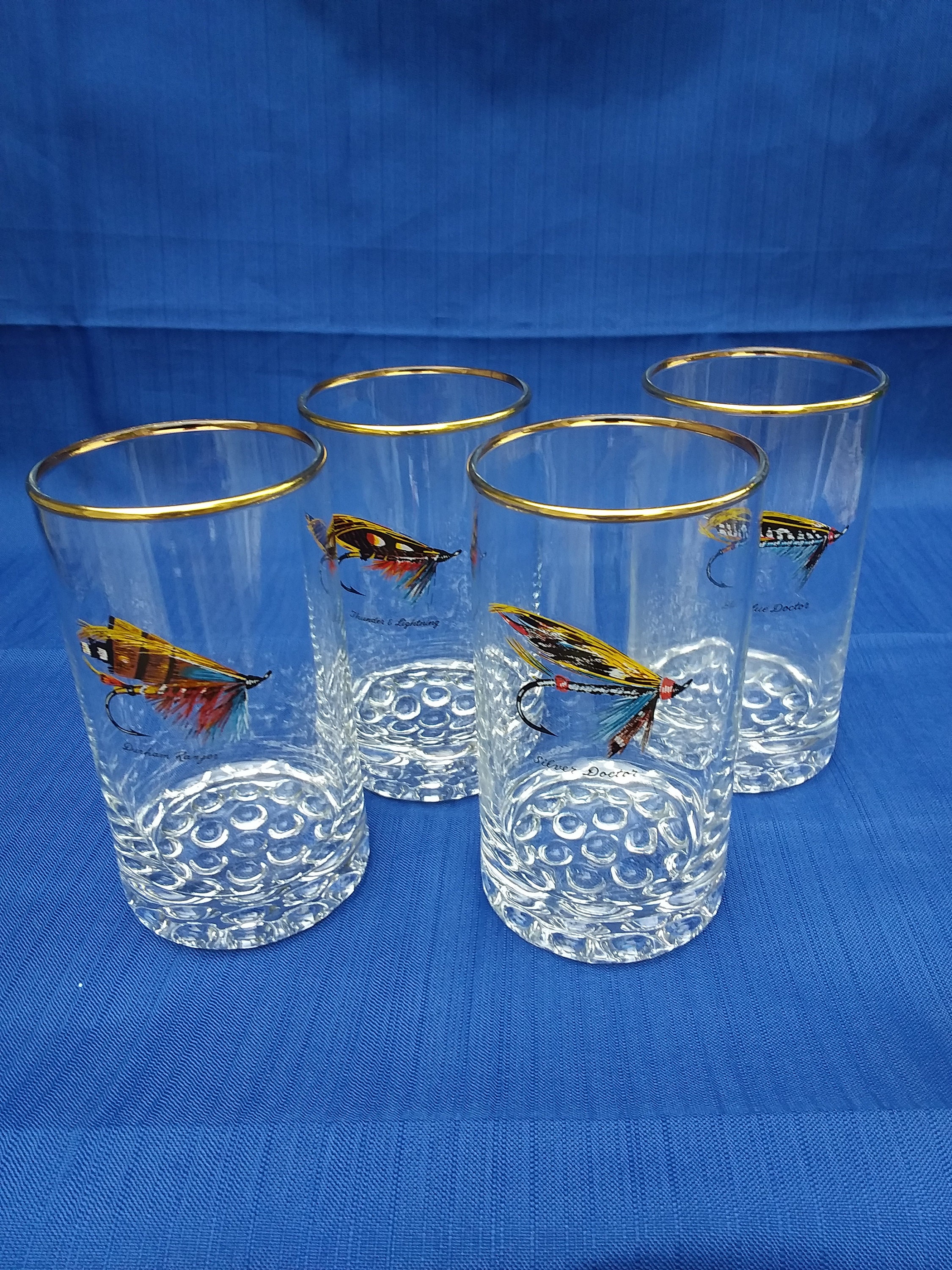 Home & Living Drink & Barware 4 Vintage Fishing Bar Fly Man Cave ...