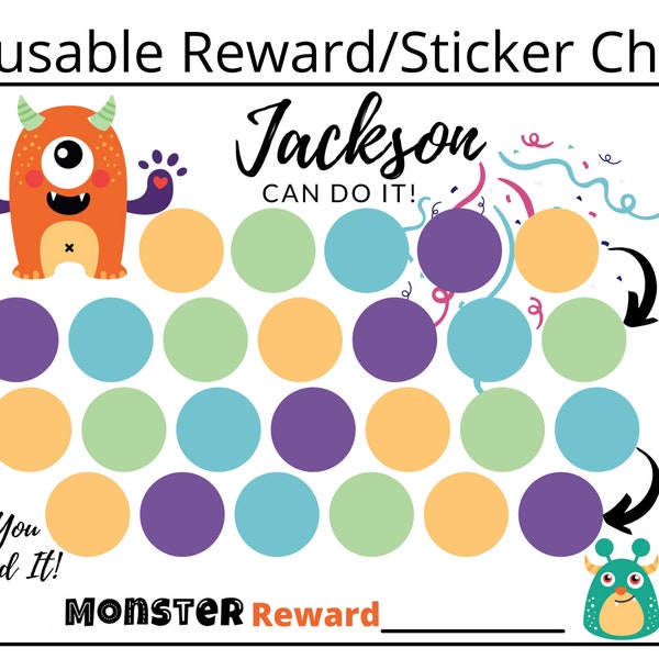 Reward Chart for Preschool - Etsy