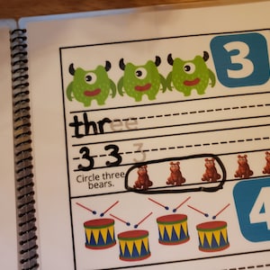 Dry Erase Personalized Busy Book for Tracing for Kindergarten ...