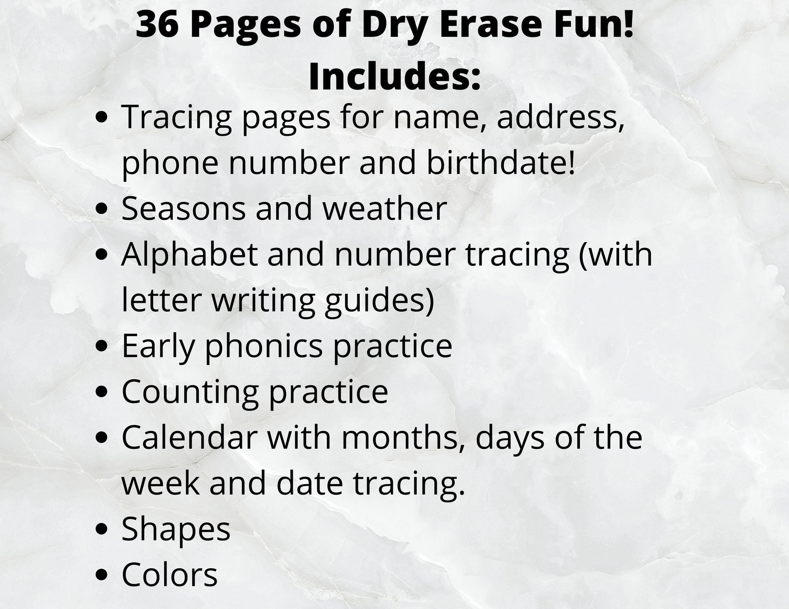 Dry Erase Personalized Busy Book for Tracing for Kindergarten - Etsy