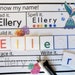 Dry Erase Name Mat, Learn to Spell and Write Name for Preschooler and ...