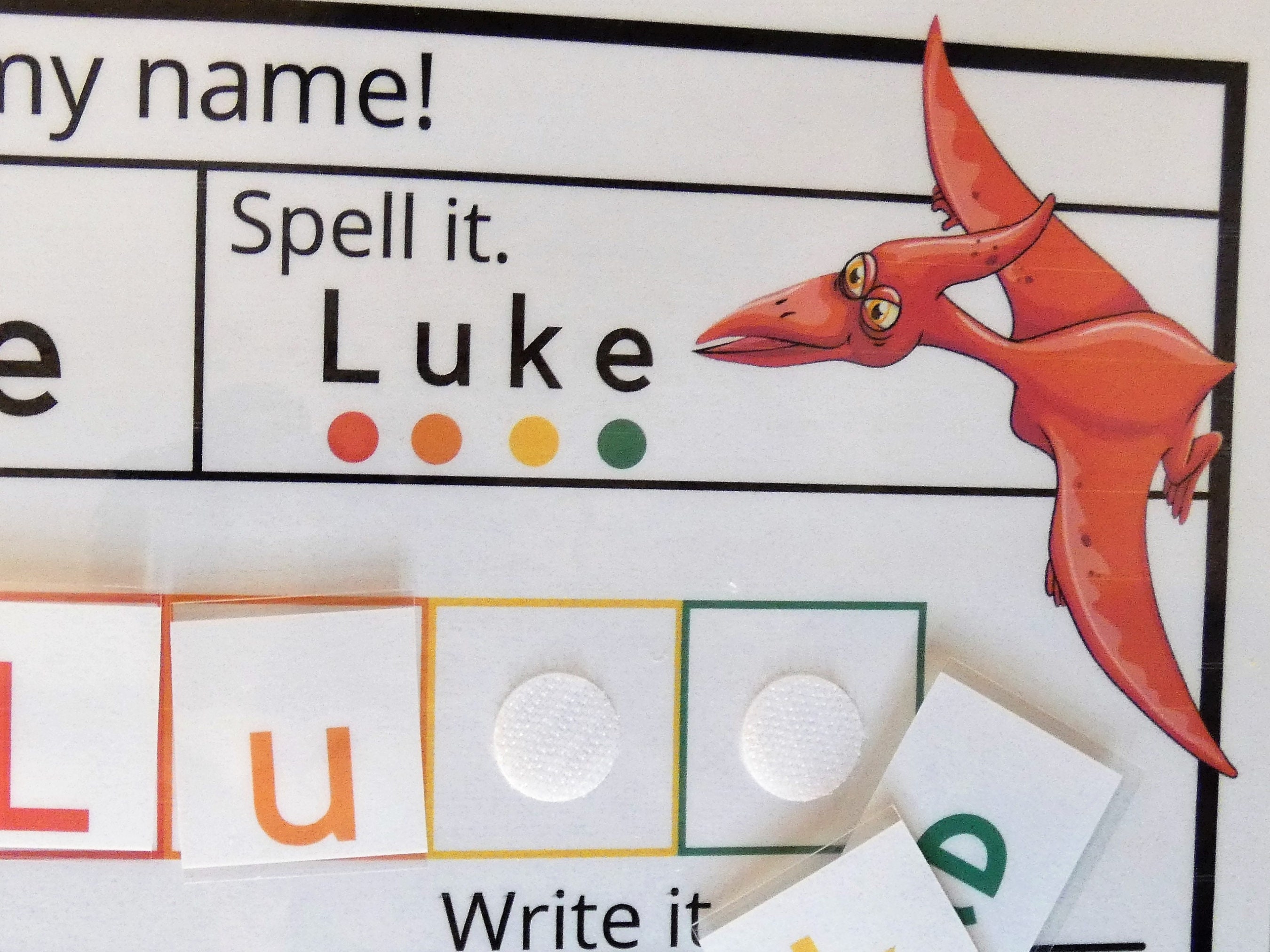Dry Erase Name Mat Learn to Spell and Write Name for - Etsy