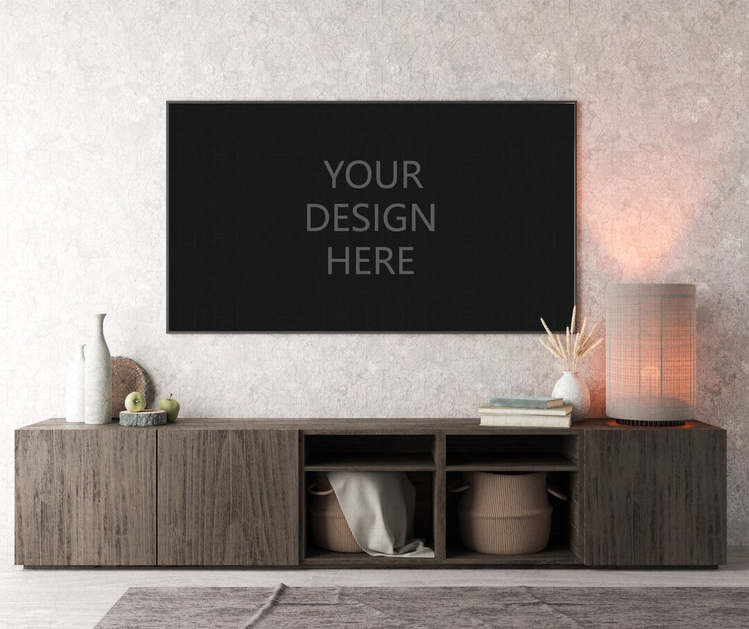 Frame TV Mockup, Digital Frame Mockup, Art Print Mockup, Mockup in ...