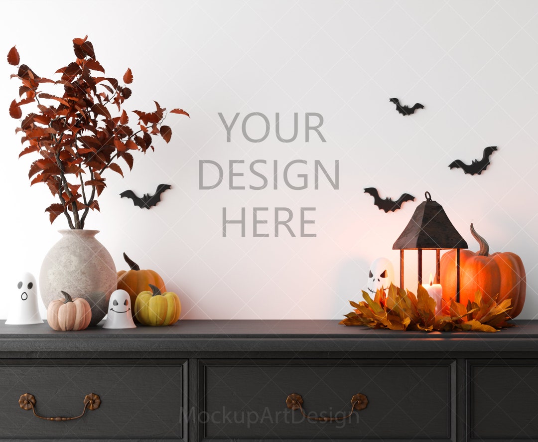 Mockup Blank Wall Mockup Home Interior Art Mockup Halloween Mockup Fall ...