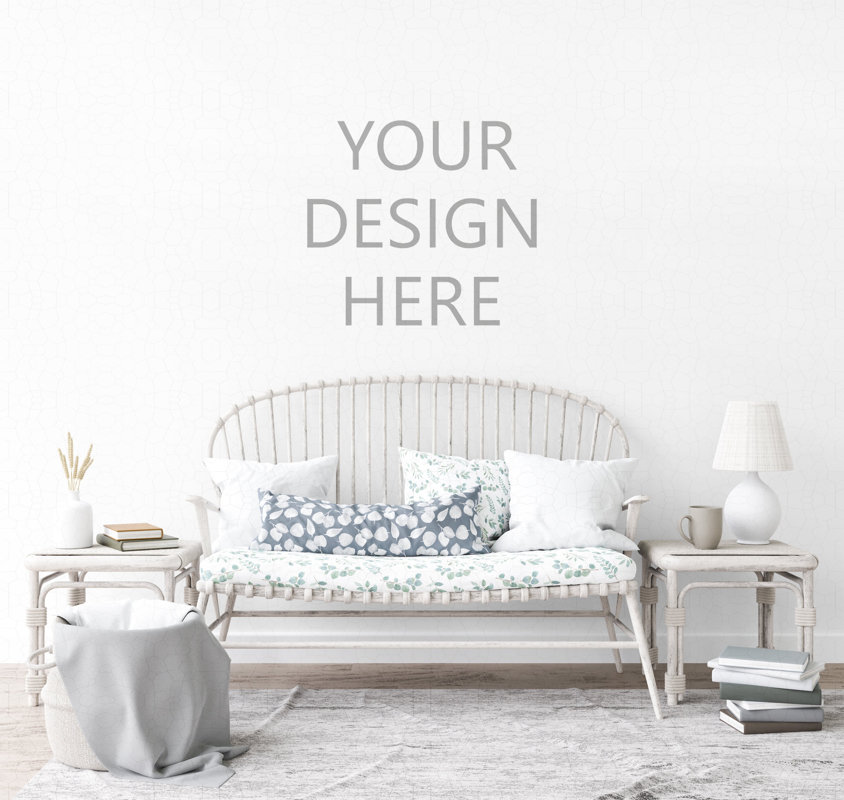 Wallpaper Mockup or Mockup for Your Frames Mockup in - Etsy