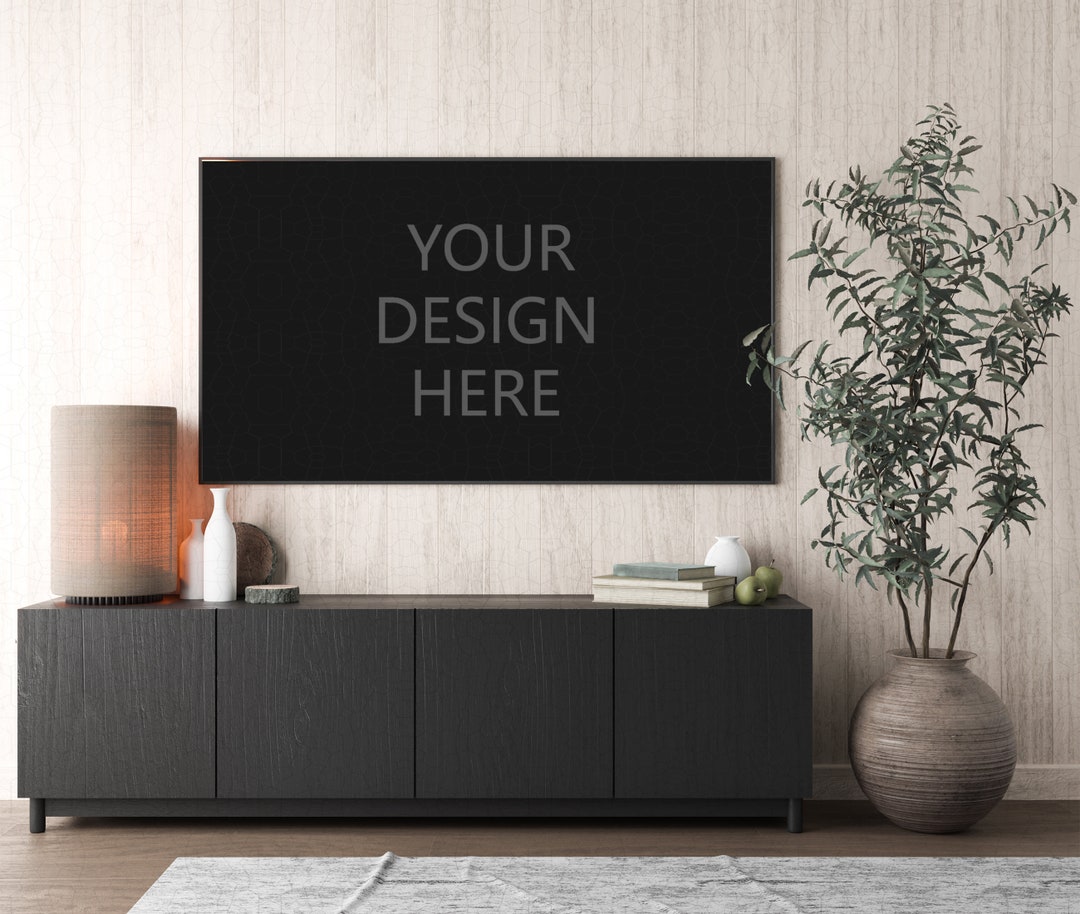 Frame TV Mockup, Digital Frame Mockup, Mockup in Interior, Art Print ...