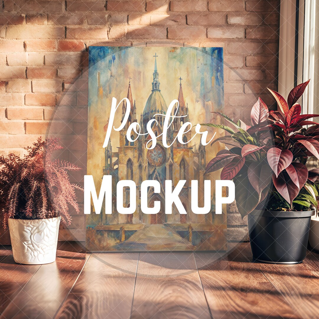 DIN A Ratio Poster Mockup Affinity 2 Poster Mockup Living Room Poster ...