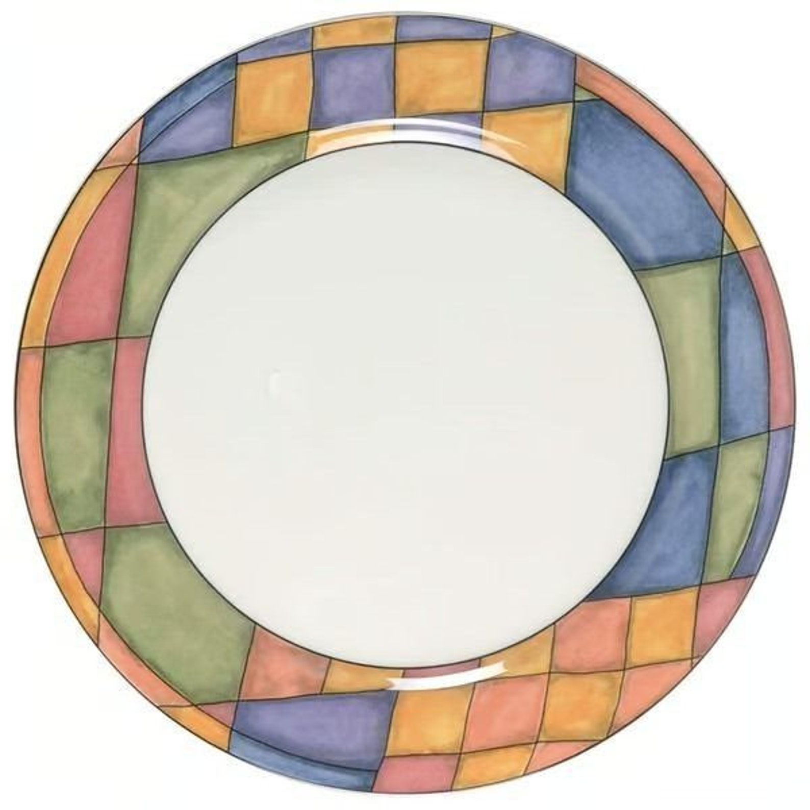 2 Dinner PLATES / VICTORIA & BEALE Casual, Prism 9052 Porcelain China ...