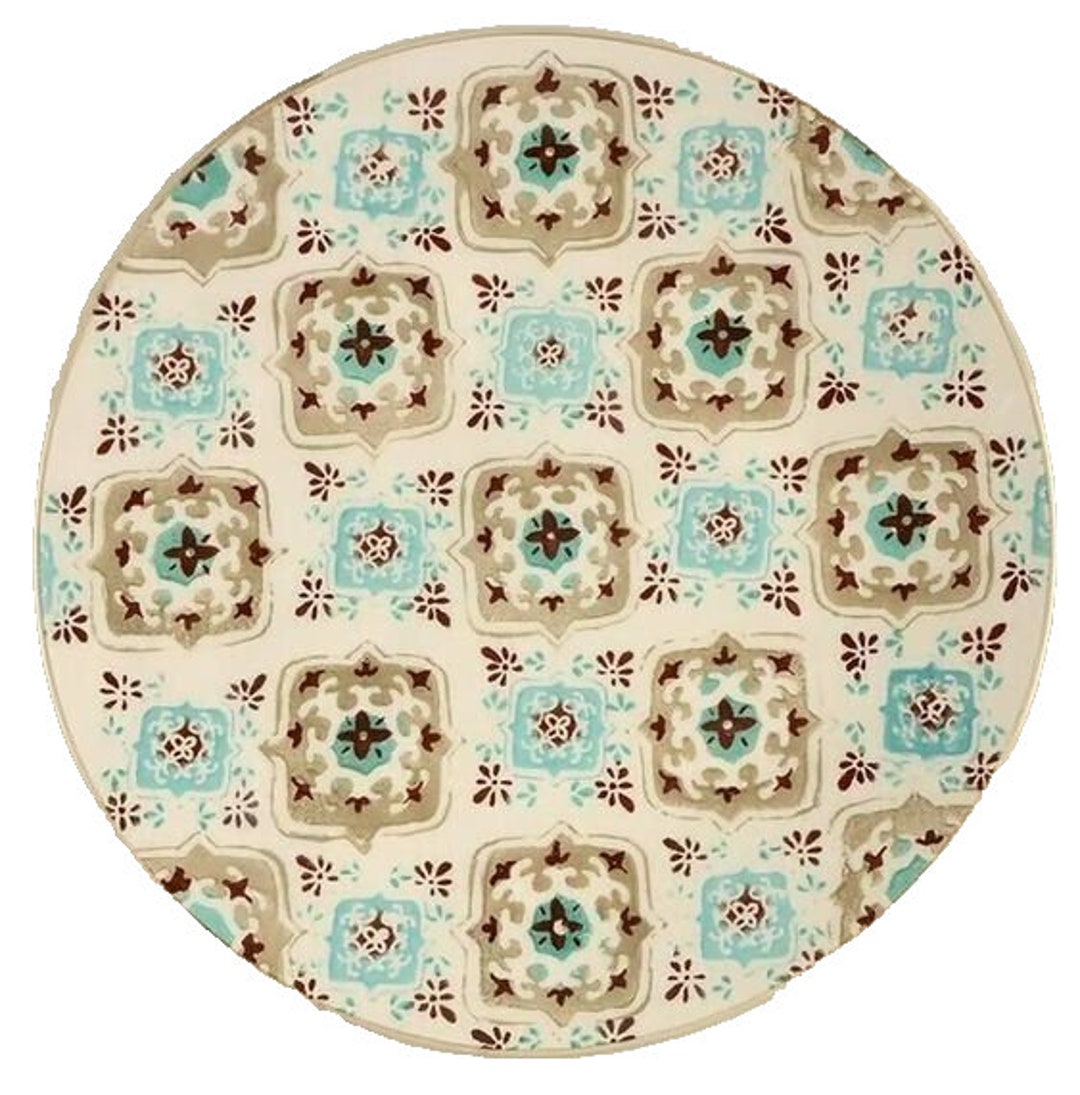 2 Dinner PLATES / PAPART Ceramics / White Blue Brown Beige / Boho ...