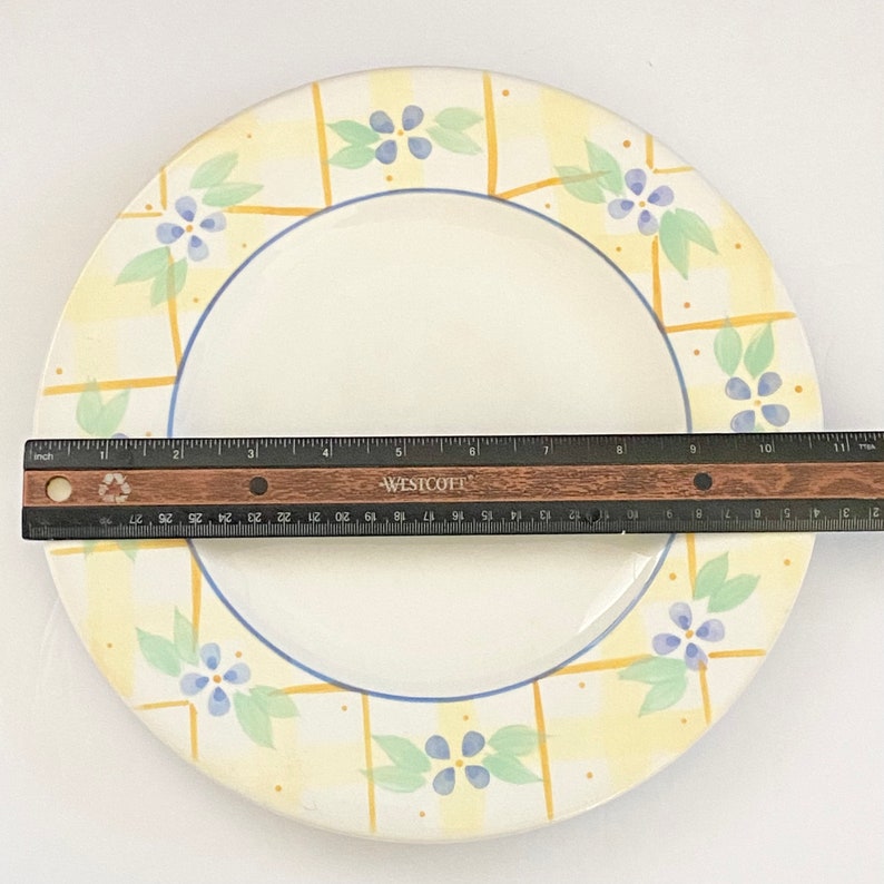 4 Dinner PLATES / PFALTZGRAFF Floral Breeze / Hand Painted Creamy White ...