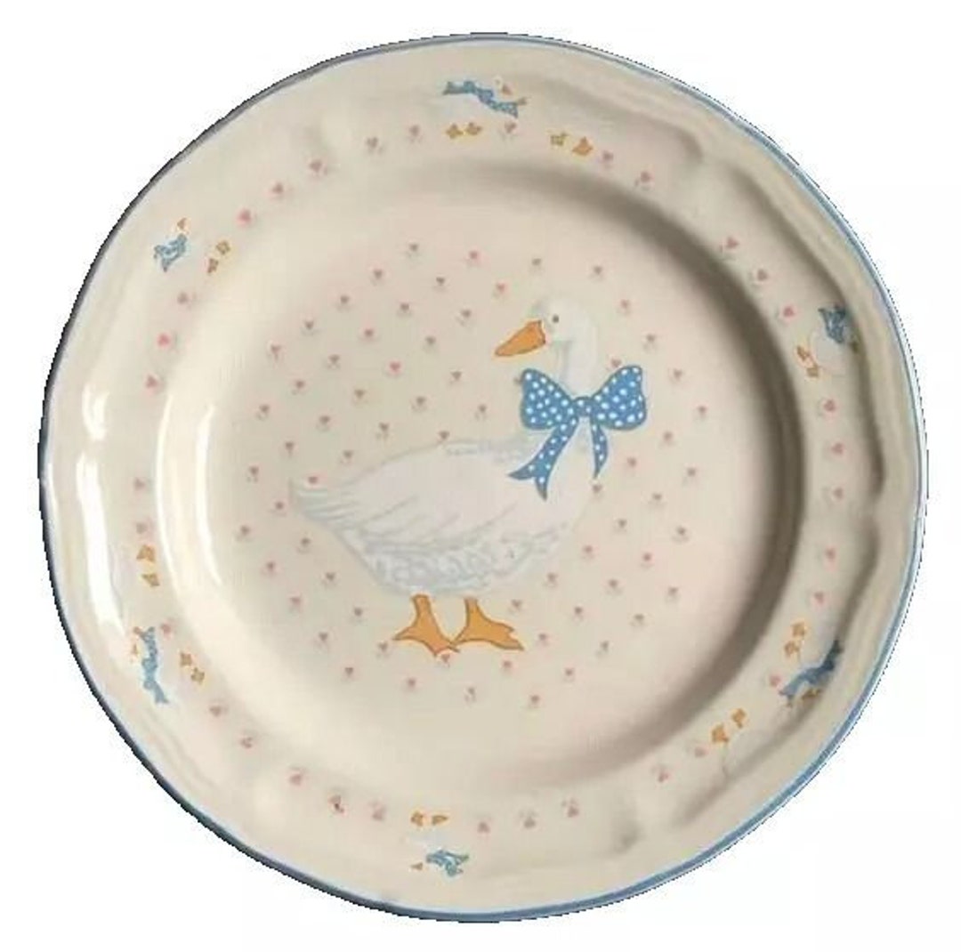 5 Side Appetizer PLATES / BRICKOVEN Stoneware, Aunt Rhody Scalloped ...