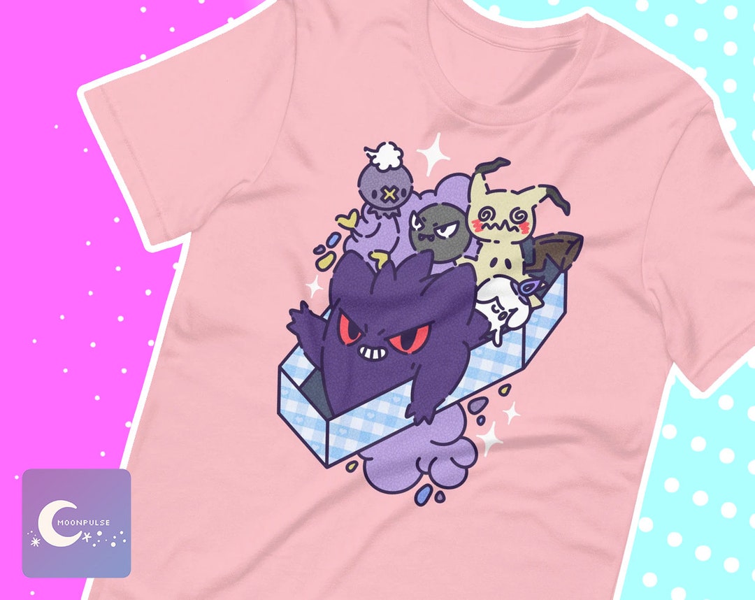 Ghostly Ride Kawaii Pastel Goth Gengar Unisex T Shirt - Etsy
