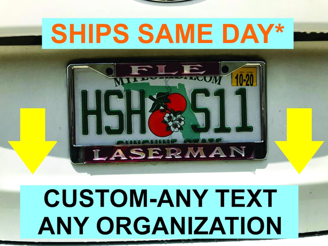GREEK and Custom Fraternity and Sorority License Plate Frames ...
