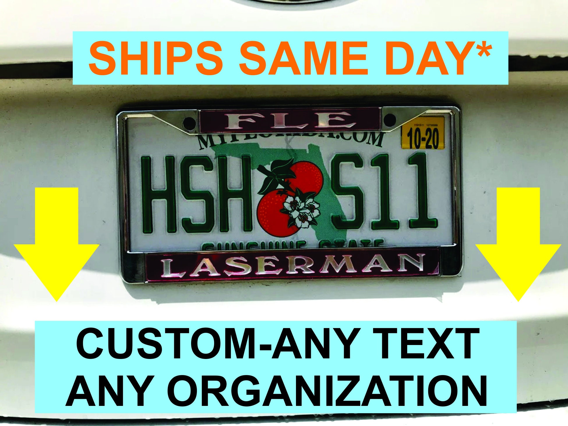 GREEK and Custom Fraternity and Sorority License Plate Frames ...