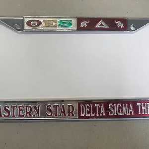 GREEK and Custom Fraternity and Sorority License Plate Frames ...