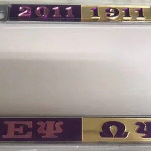 GREEK and Custom Fraternity and Sorority License Plate Frames ...