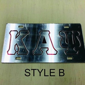 GREEK Fraternity and Sorority License Plates- Tags-organiztion-custom ...