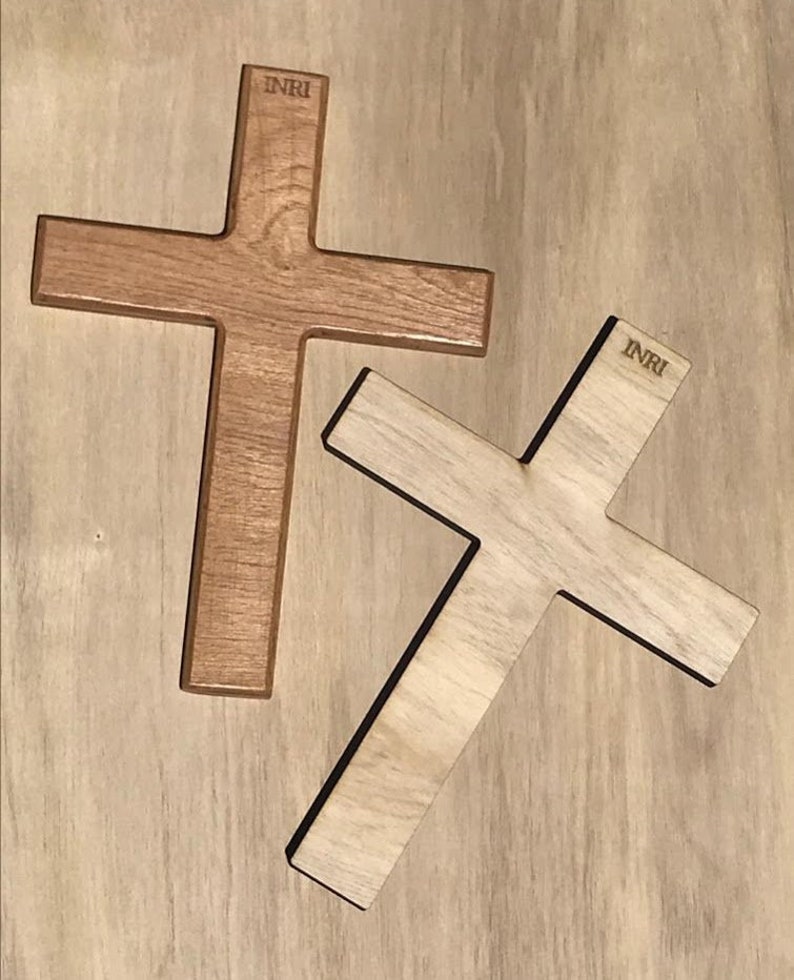 Laser Cut Wood Cross Personalized | Etsy