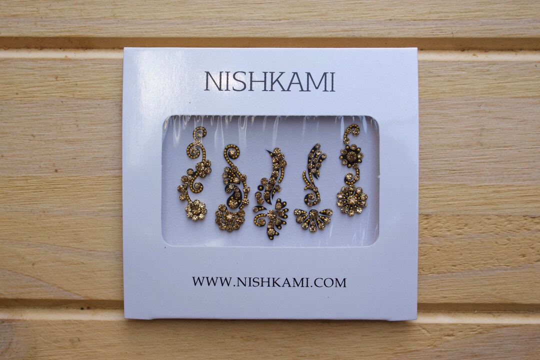 Gold Flower Bindi Variety Pack - Etsy