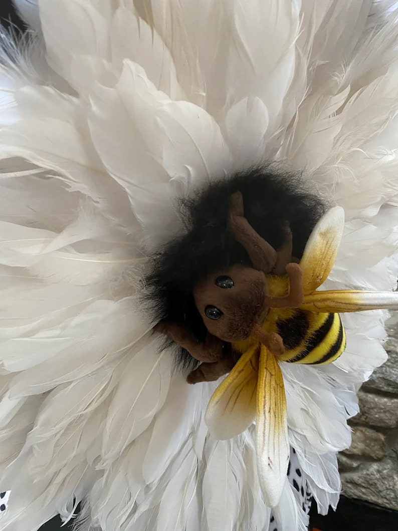 Black Eyed Susie Chair: One of A Kind French Side Chair Honey Bee ...