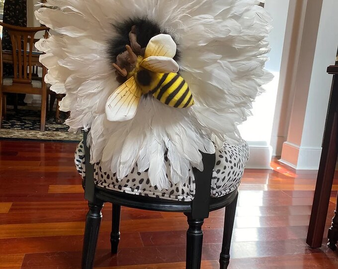 Black Eyed Susie Chair: One of A Kind French Side Chair Honey Bee ...